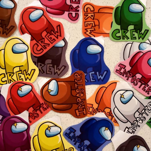 Among Us Birthday Stickers - Etsy