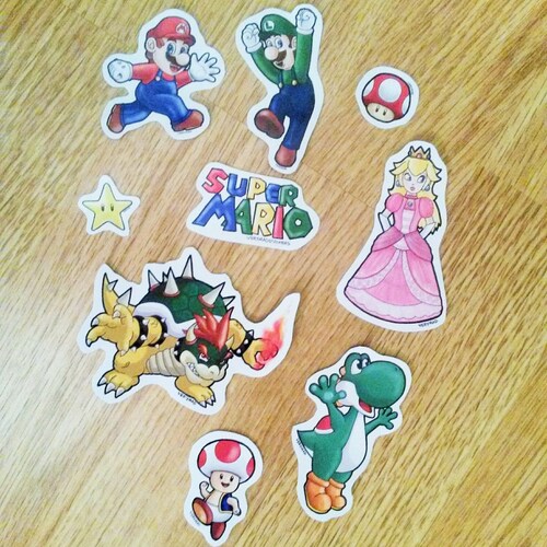 Papel Super Mario pack 2 Fandom - Etsy