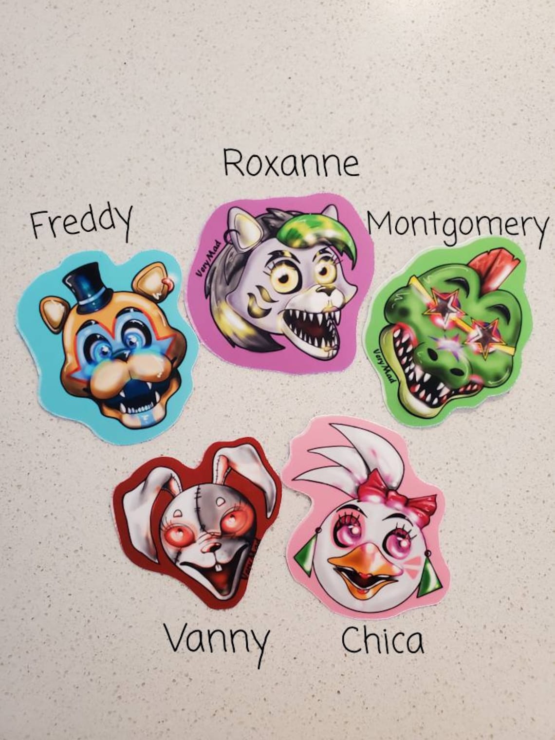 Five Night's at Freddy's FNAF Stickers Security | Etsy