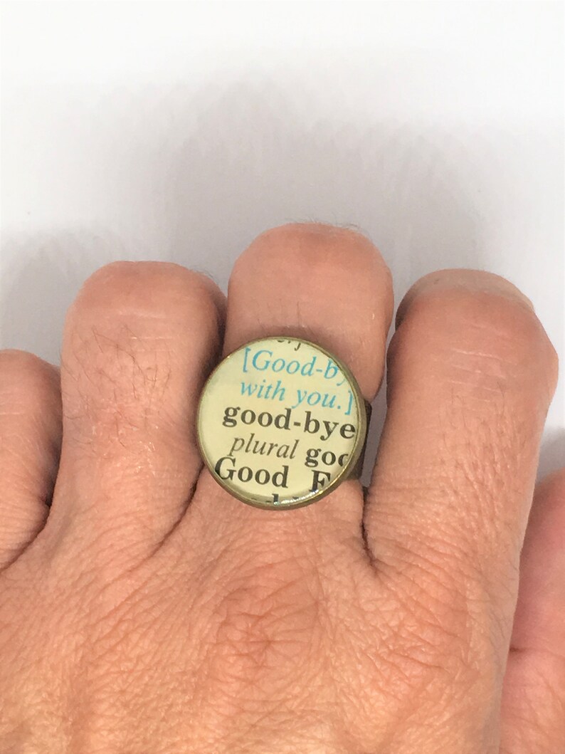 GOODBYE Ring,farewell Gift, Farewell Jewelry, Going Away Gift for ...