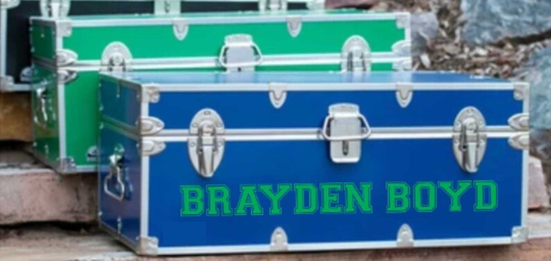 Custom Camp Trunk. Summer Camp Gear. Camo Footlocker. Camp | Etsy