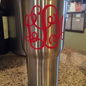 Monogram Camp Trunk Decal. Footlocker. Yeti Decal. Yeti Colster. Yeti ...