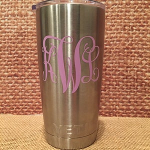 Monogram Camp Trunk Decal. Footlocker. Yeti Decal. Yeti Colster. Yeti ...