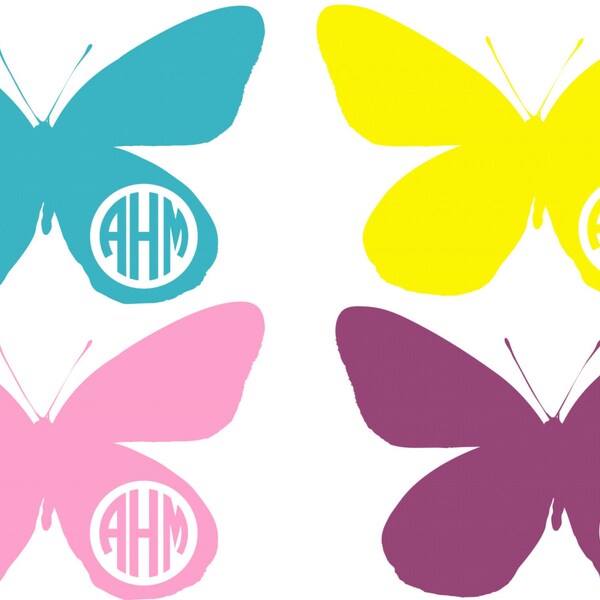 Butterfly Monogram - Etsy