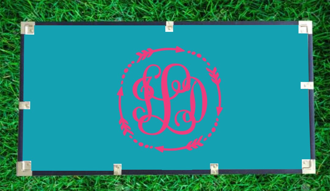 Custom Camp Trunk. Summer Camp Gear. Footlocker. Camp Monogram Decal ...