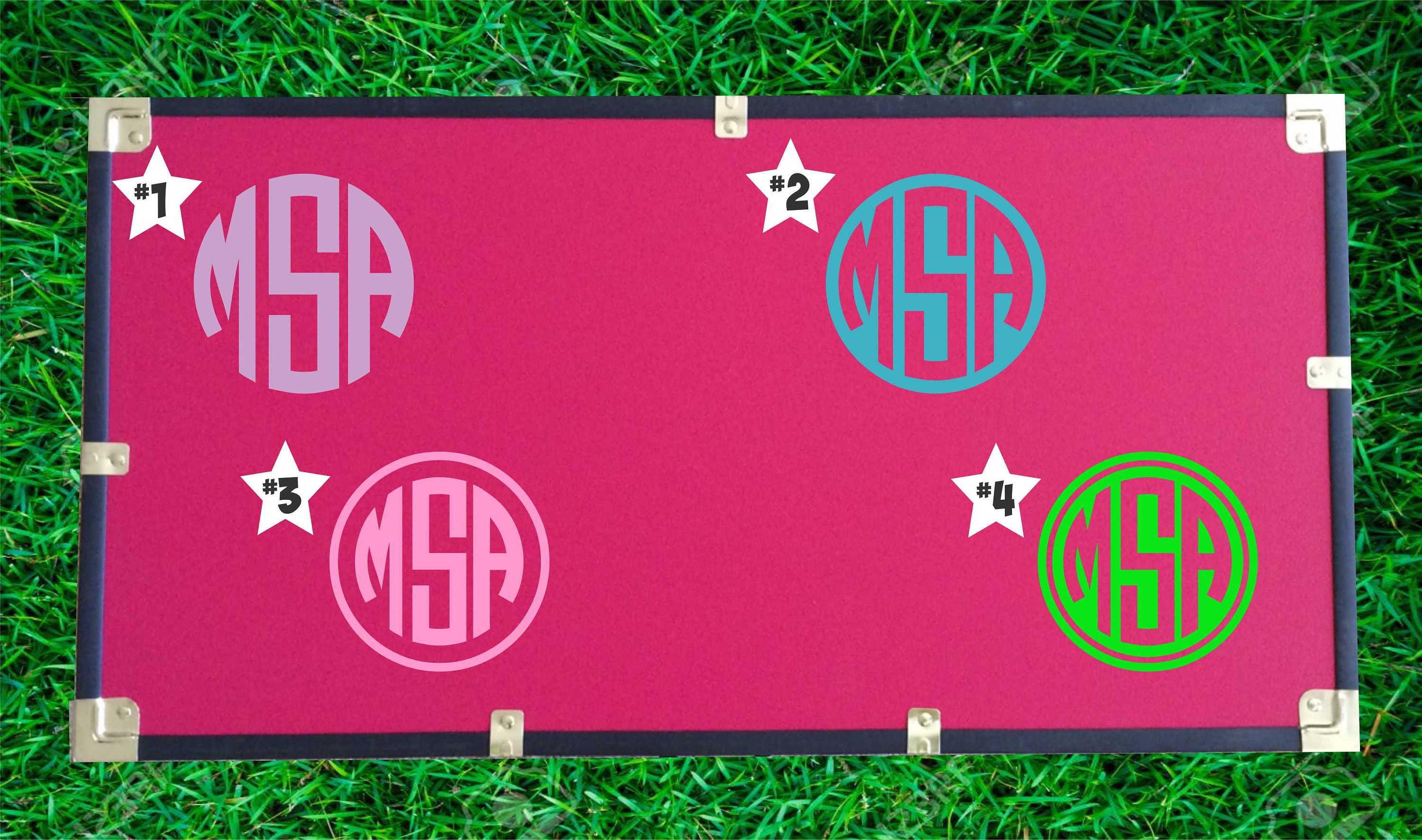 Custom Camp Trunk Monogram Decal. Summer Camp Gear. Footlocker. Camp ...