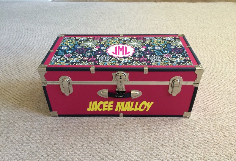 Chic Girls Custom Camp Trunk Design. Personalized Camp Trunk. Camp ...