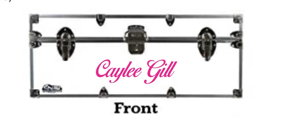 Cute Camp Trunk Design. Footlocker Decal. Personalized Trunk | Etsy