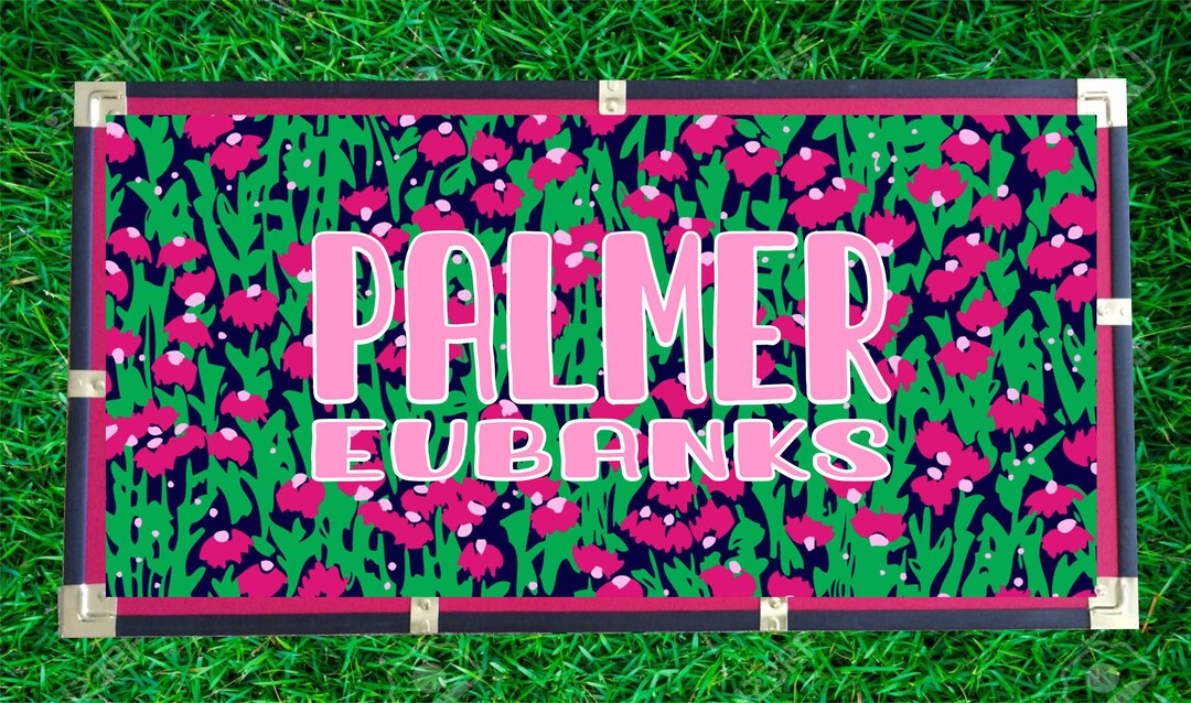 Custom Camp Trunk. Summer Camp Gear. Footlocker. Camp Monogram Decal ...