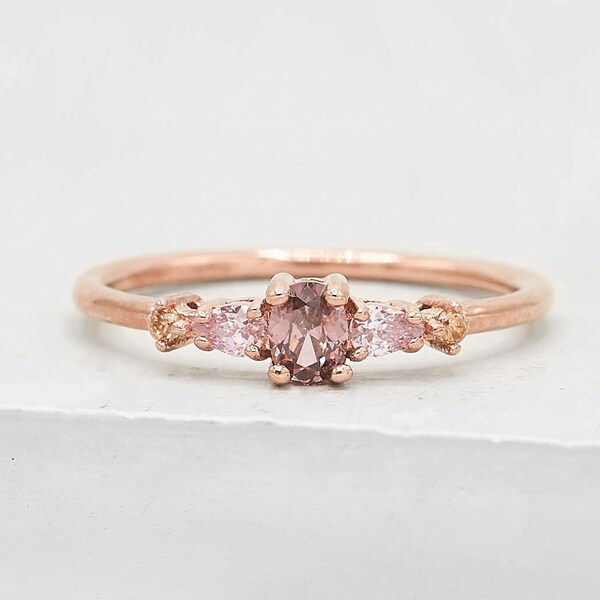 Pink Stone Ring - Etsy