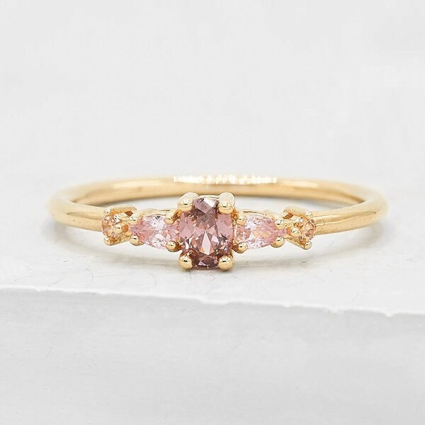 Pink Gold Rings - Etsy