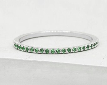 Green Promise Ring - Etsy