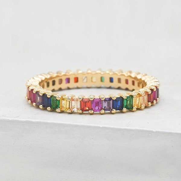 Rainbow Ring - Etsy