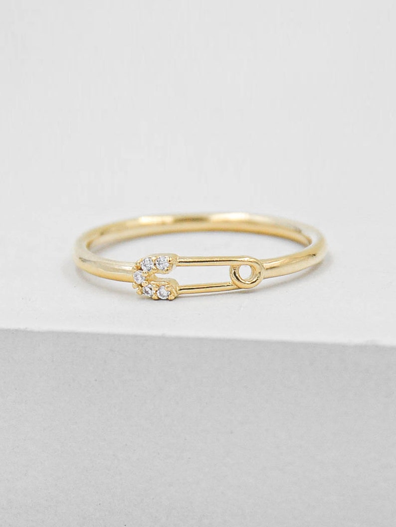 Safety Pin Ring GOLD Safety Pin Charm Gold Ring | Etsy Safety Pin Ring GOLD Safety Pin Charm Gold Ring | Etsy