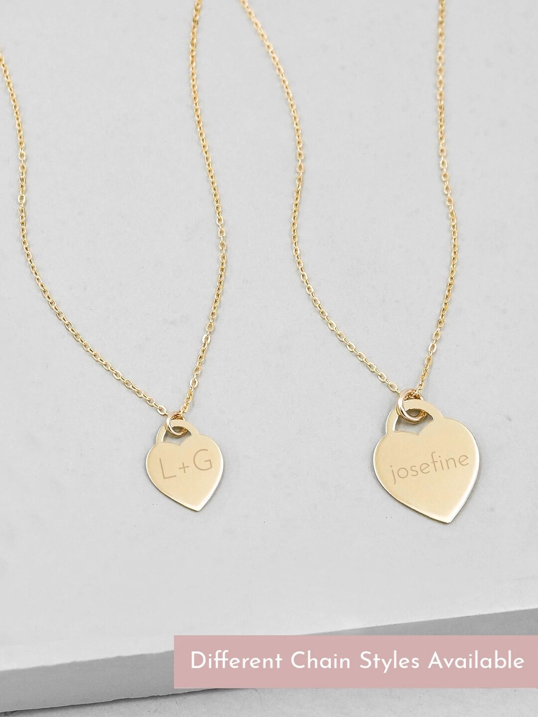 Custom Heart Padlock Necklace gold Filled Customizable Heart Necklace ...