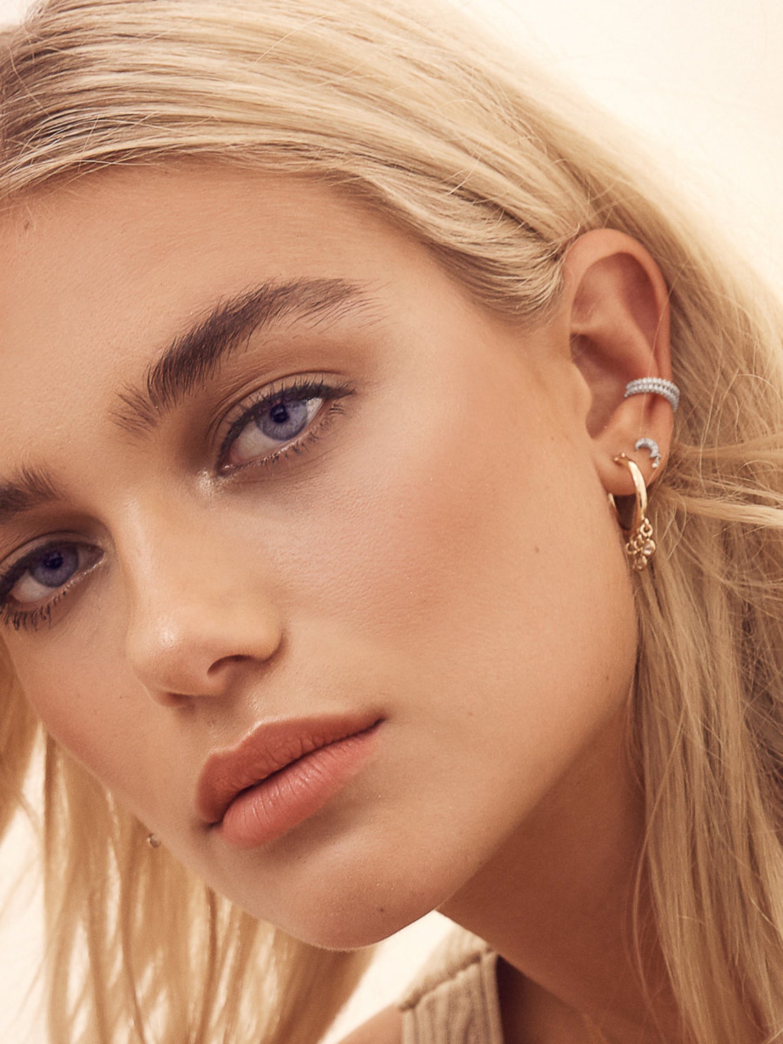 No Piercing Ear Cuff Silver Ear Cuff Thin Eternity Ear - Etsy