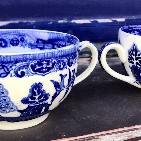 Flow Blue Tea Cup - Etsy