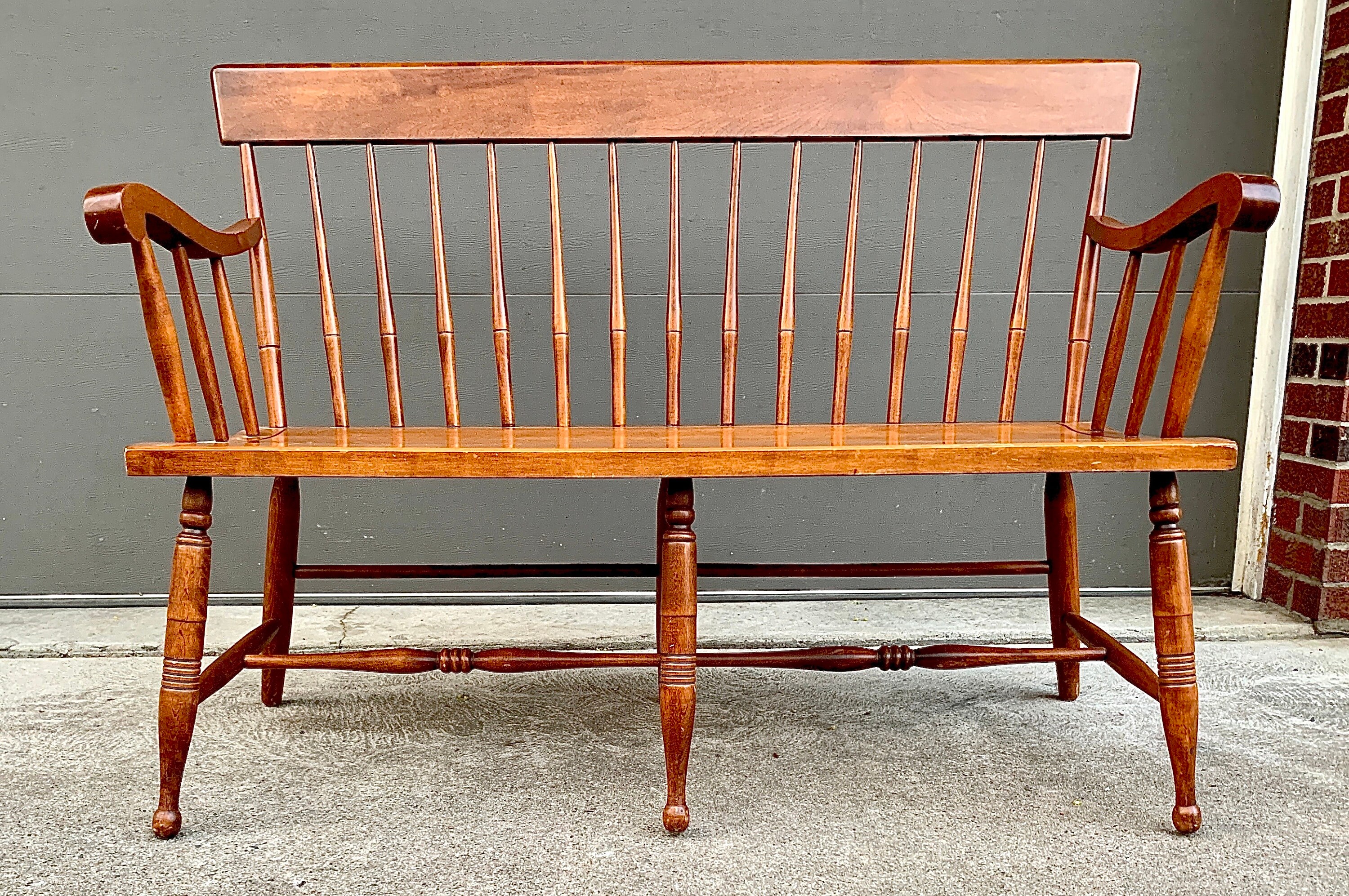 Mid Century Vintage Nichols & Stone Solid Maple Hardwood Bench - Etsy