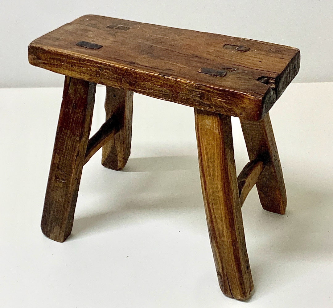 Vintage Primitive 19th Century Rustic Antique Hand Made Solid Hardwood ...