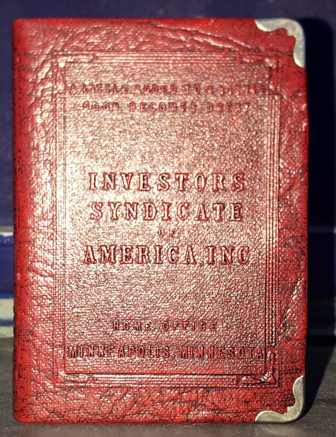 Vintage 1920s Antique Zell Benjamin Franklin INVESTORS SYNDICATE of ...