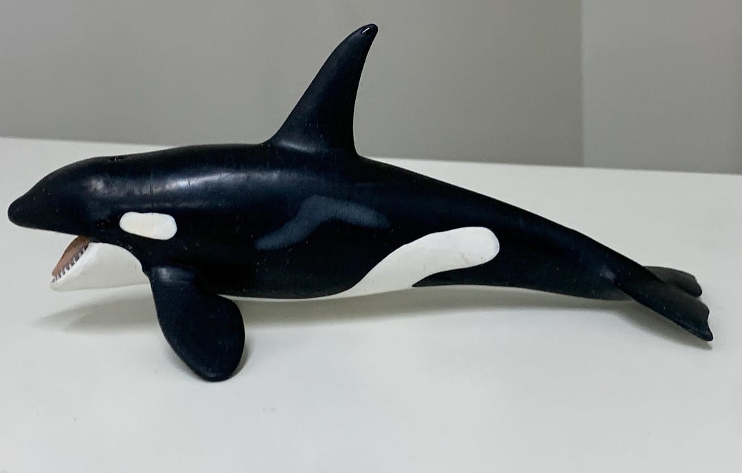Vtg 2012 Discontinued Retired SCHLEICH Solid Hard Rubber Orca Killer ...