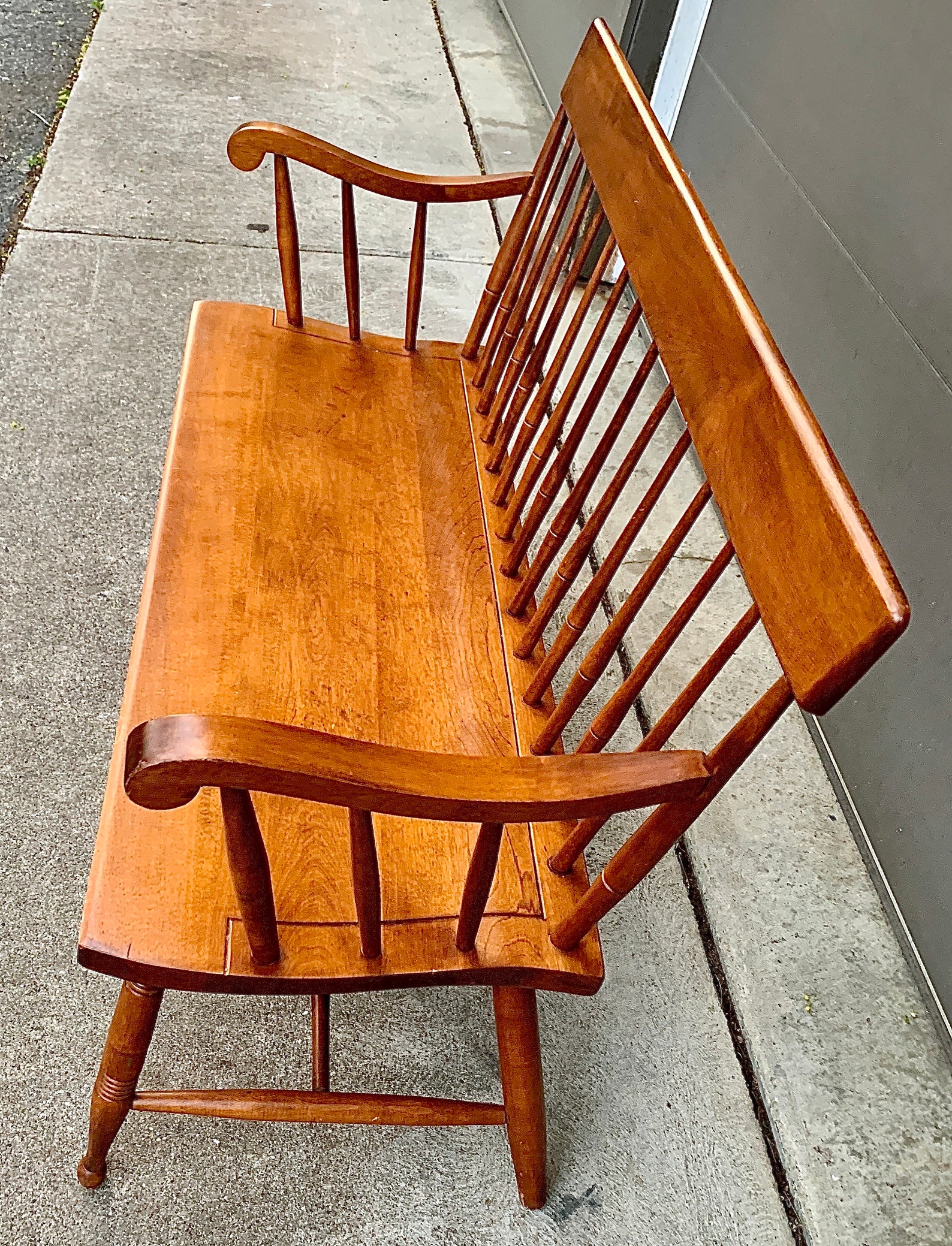 Mid Century Vintage Nichols & Stone Solid Maple Hardwood Bench - Etsy