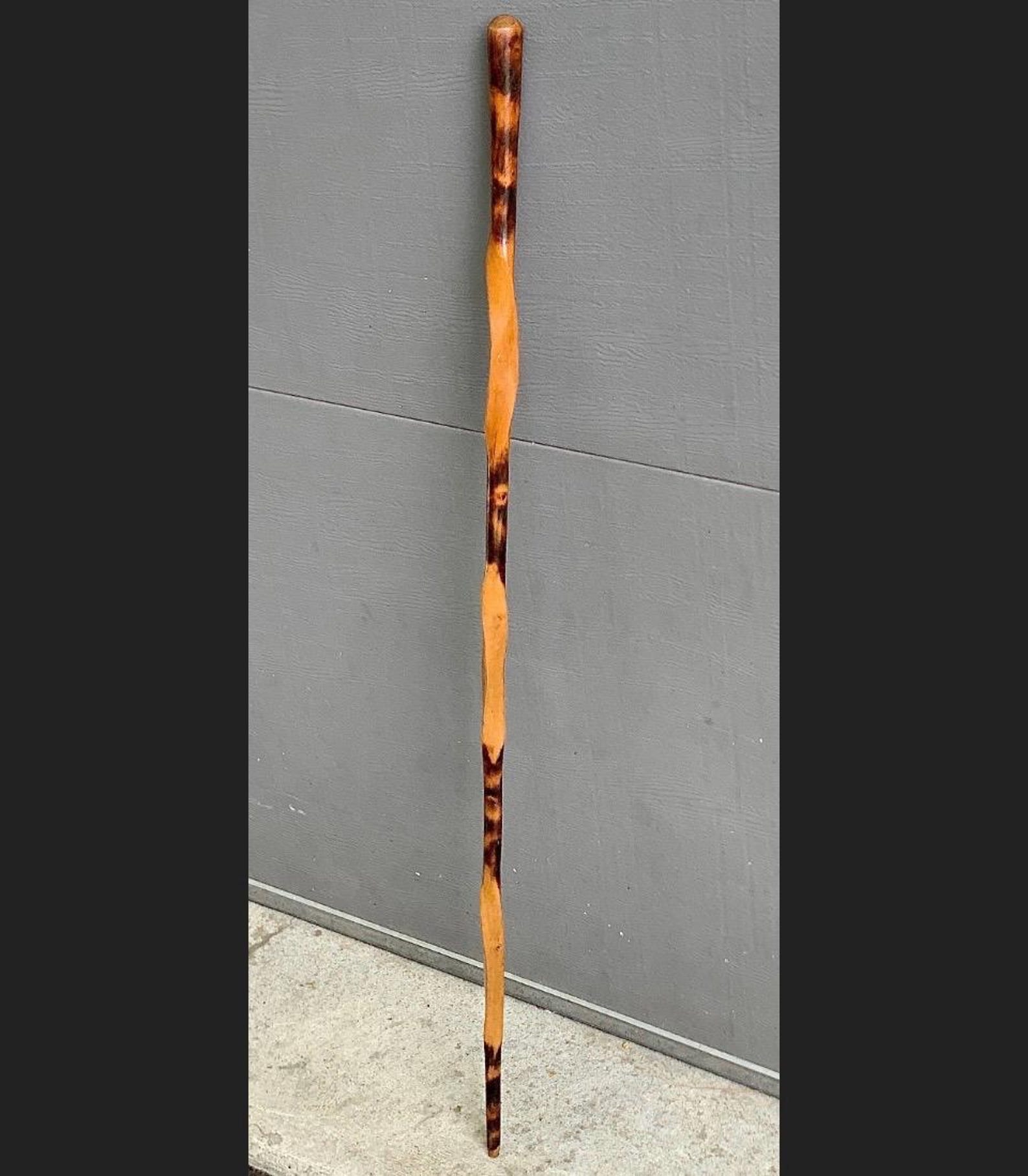 Antique Twisted Burley Branch Root Wood Swagger Walking Stick Straight Cane Rod Staff - Etsy