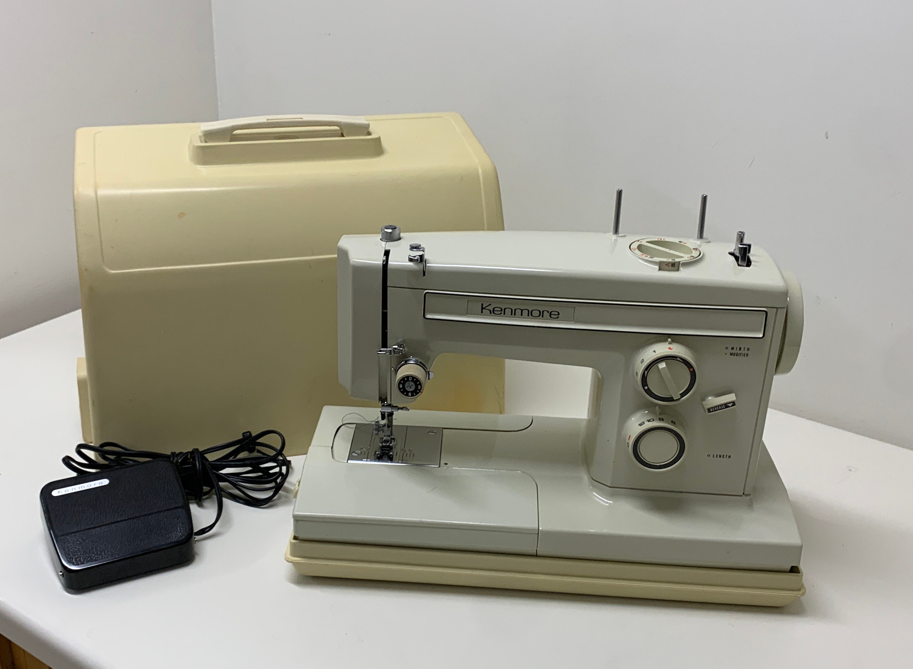 Vtg Sears Kenmore Sewing Machine Complete and Functional With Speed ...