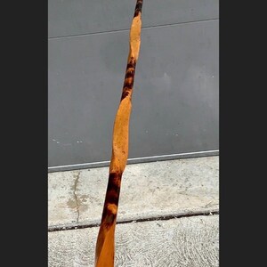 Antique Twisted Burley Branch Root Wood Swagger Walking Stick Straight ...