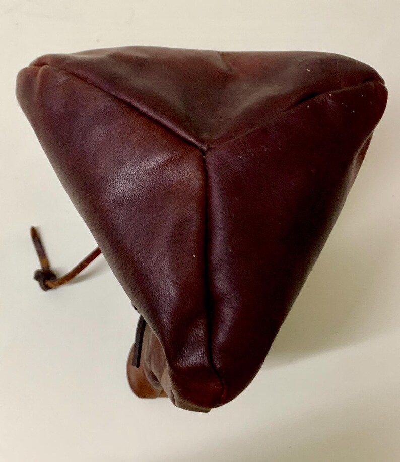 Early Mid Century Antique Artisan Hand Crafted Stitched Drawstring ...