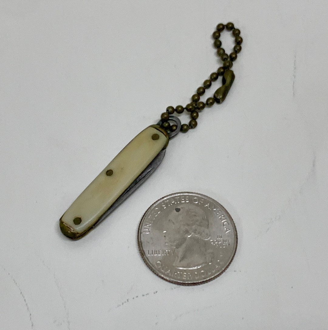 Early 20th Century Antique Natural Organic Functional Miniature Folding ...