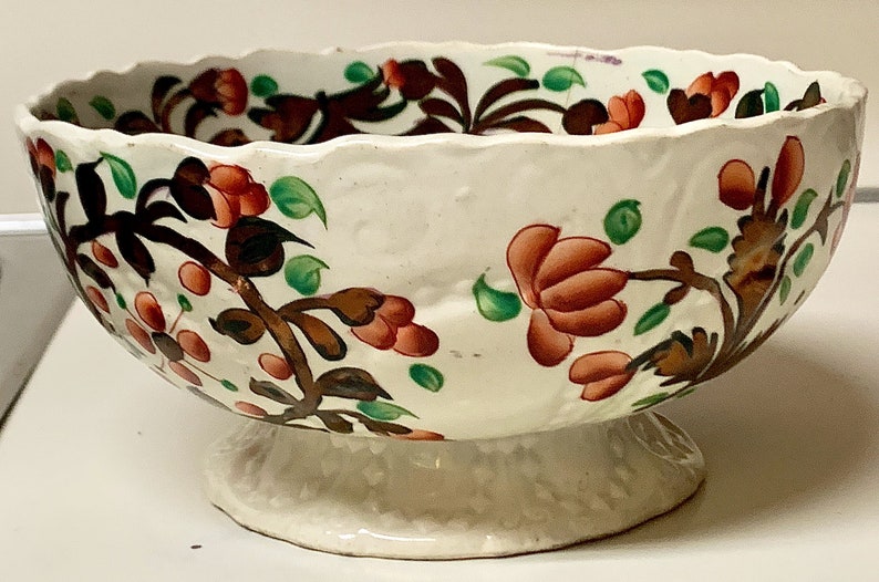 Vintage 19th Century Antique Floral Pattern ABERYSTWYTH Heavy Copper ...