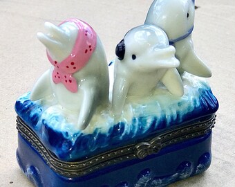 Antique Dolphin Box - Etsy