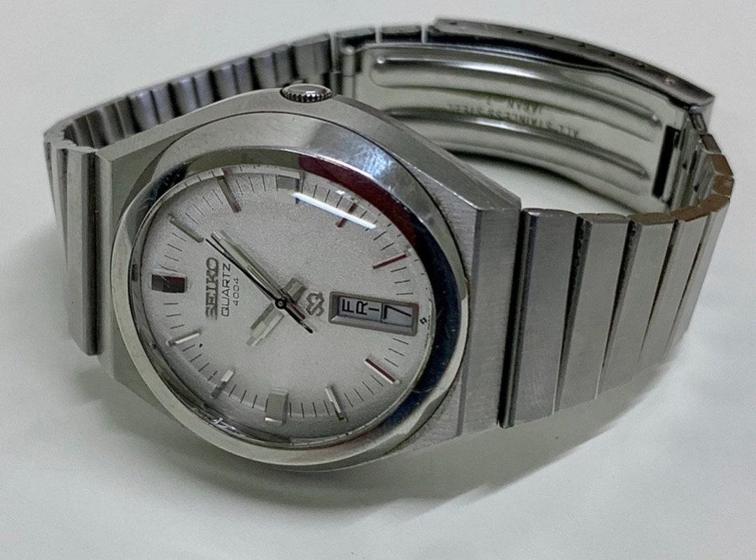 1975 Vtg Seiko SQ Japan 0903-8029 Stainless Steel Quartz Analog Wrist ...