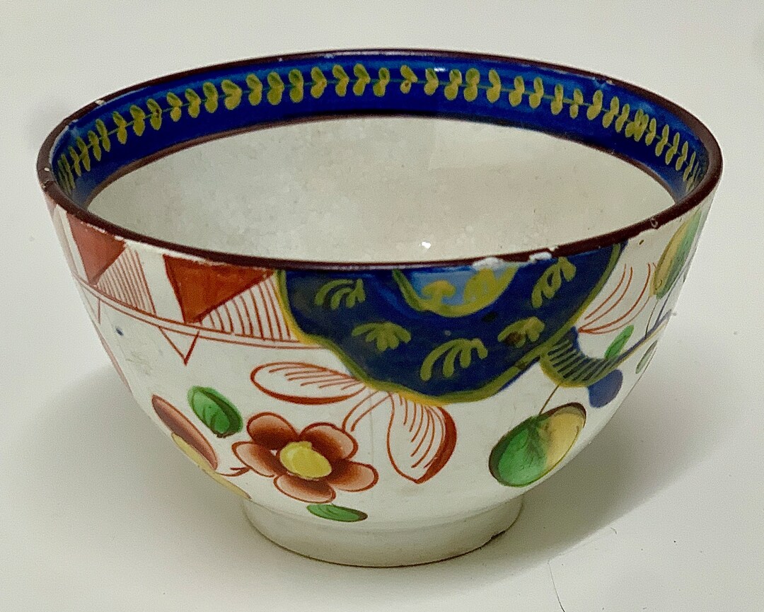 19th Century Antique Gaudy Dutch Single Rose Pattern Handleless Cup - Etsy