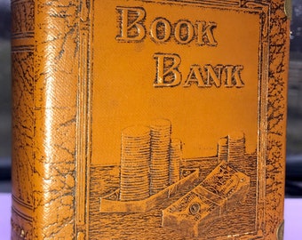 Antique Book Bank | Etsy