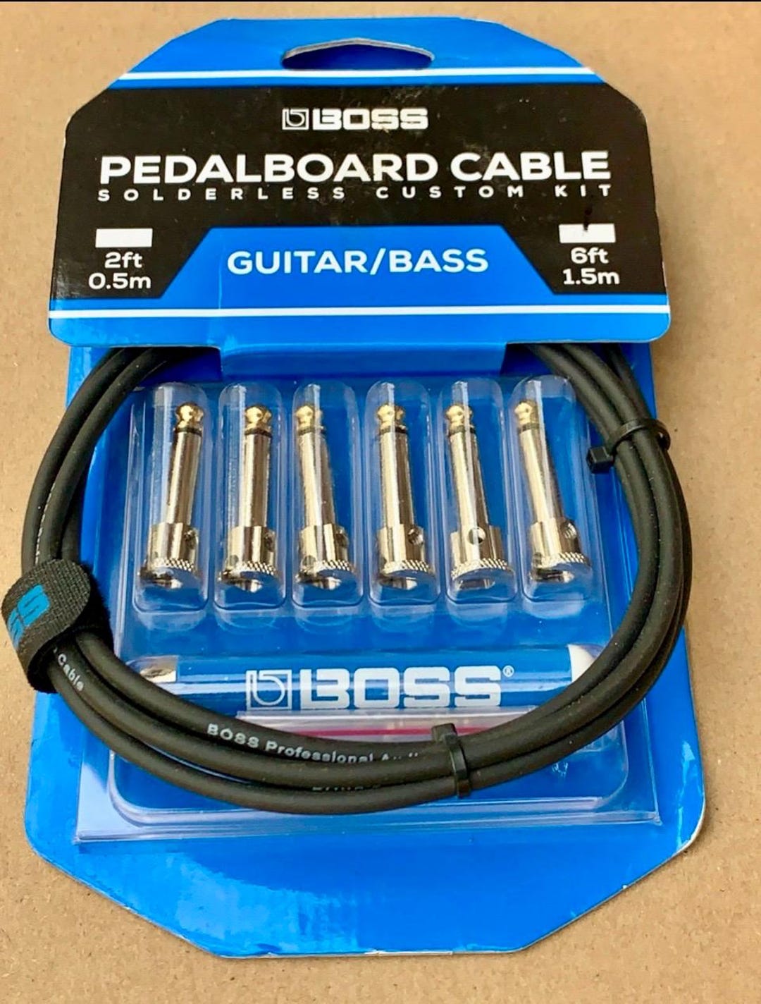 BOSS BCK-6 6’ 6 Adapter Solderless Guitar Bass Pedalboard Cable Kit ...
