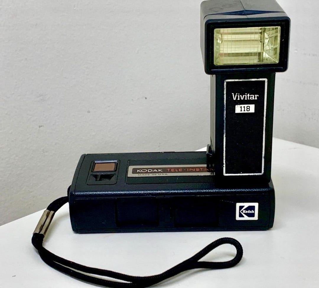 1970s Vtg Kodak Tele Instamatic 608 Camera W/ Vivitar Flash - Etsy