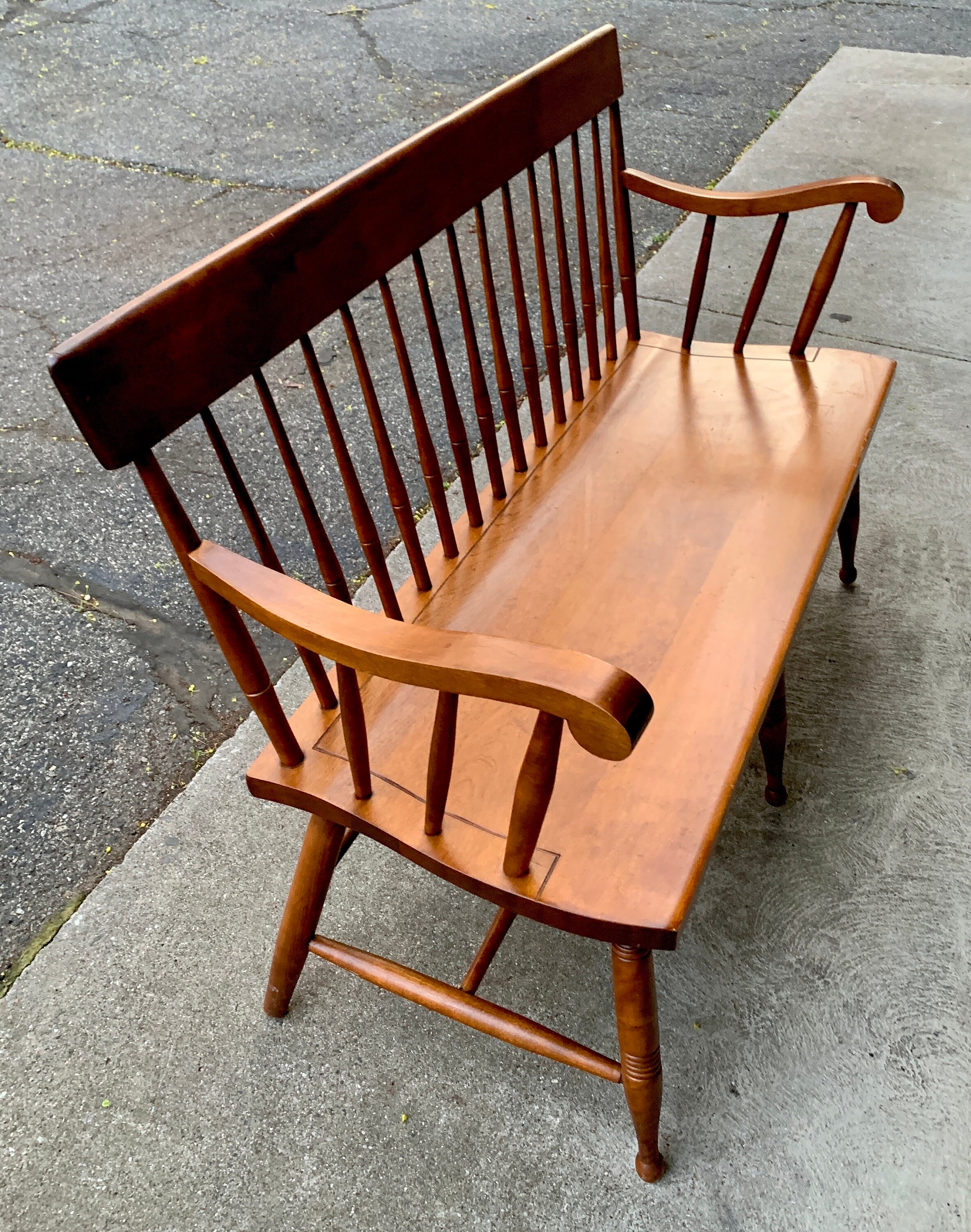 Mid Century Vintage Nichols & Stone Solid Maple Hardwood Bench - Etsy