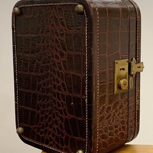 1940s Vtg Maximillian New York Hybrid Croc Leather Overnight Train ...