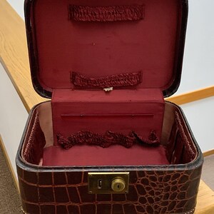 1940s Vtg Maximillian New York Hybrid Croc Leather Overnight Train ...