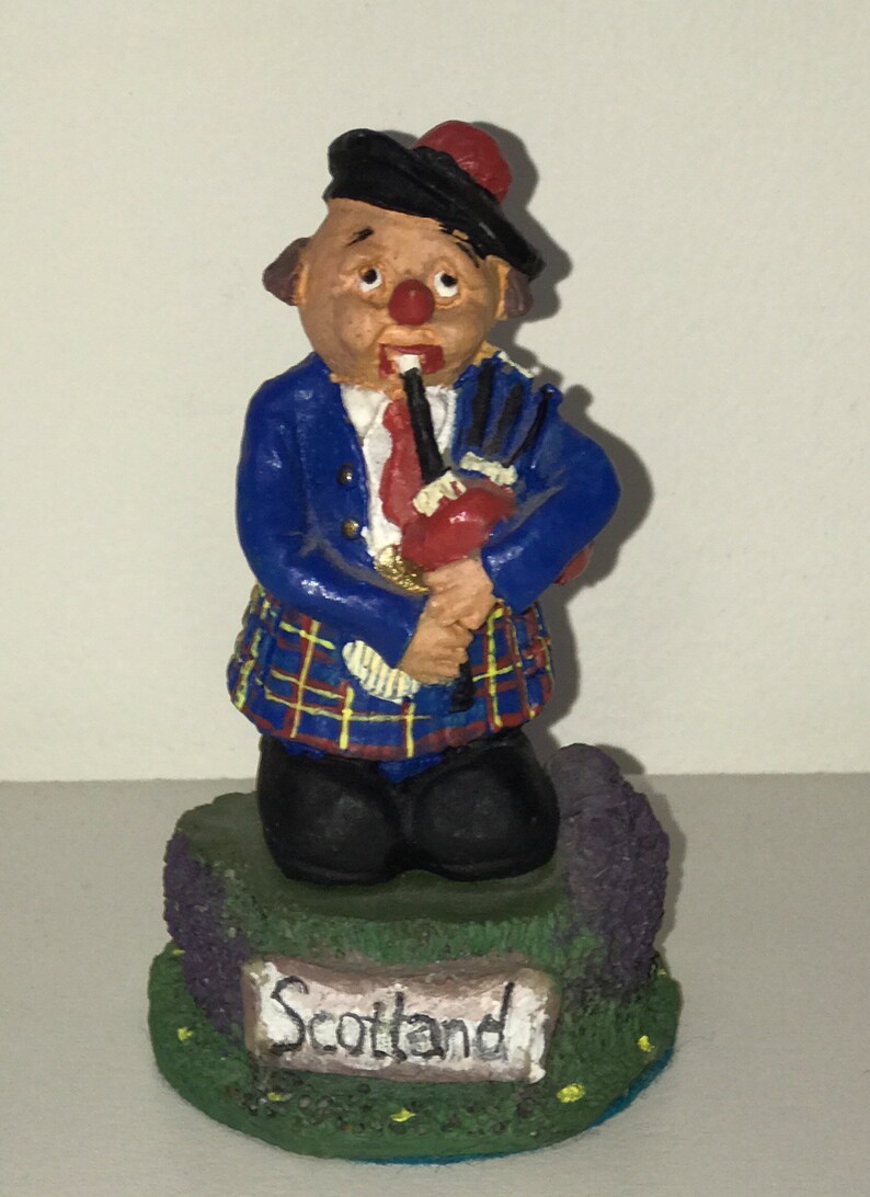 Vintage Scottish Antique SCOTLAND Souvenir 3 Felt Lined Poly Resin ...
