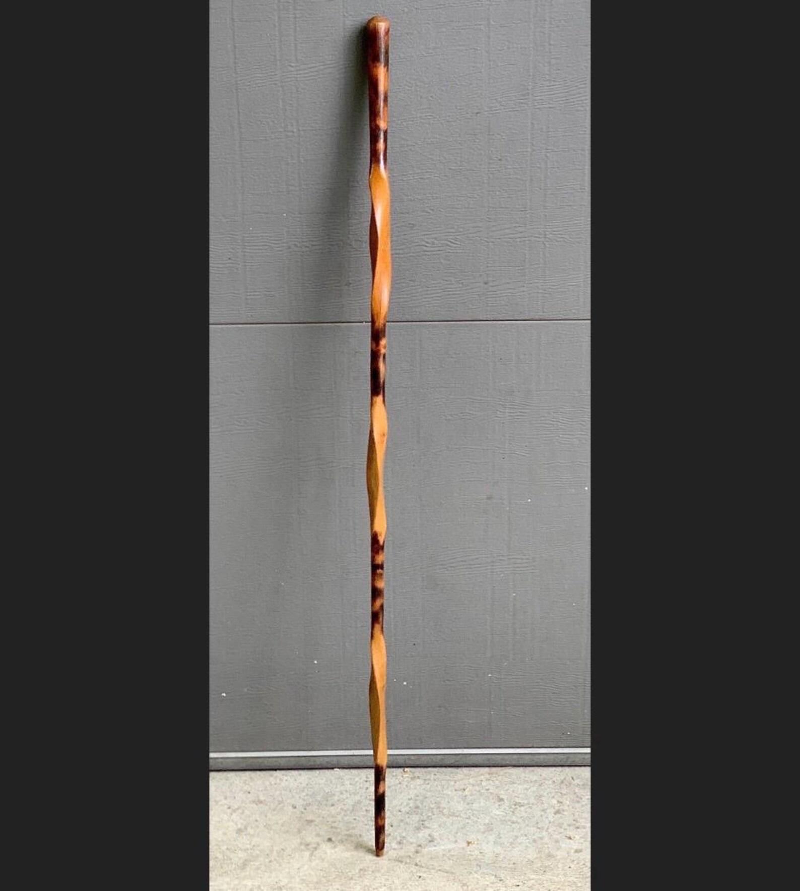 Antique Twisted Burley Branch Root Wood Swagger Walking Stick Straight ...