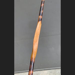 Antique Twisted Burley Branch Root Wood Swagger Walking Stick Straight ...