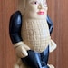 Antique Vintage Hand-crafted Solid Wooden mr. Peanut Statue Wearing ...