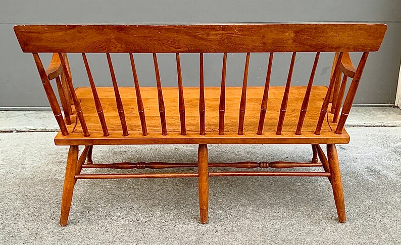Mid Century Vintage Nichols & Stone Solid Maple Hardwood Bench - Etsy