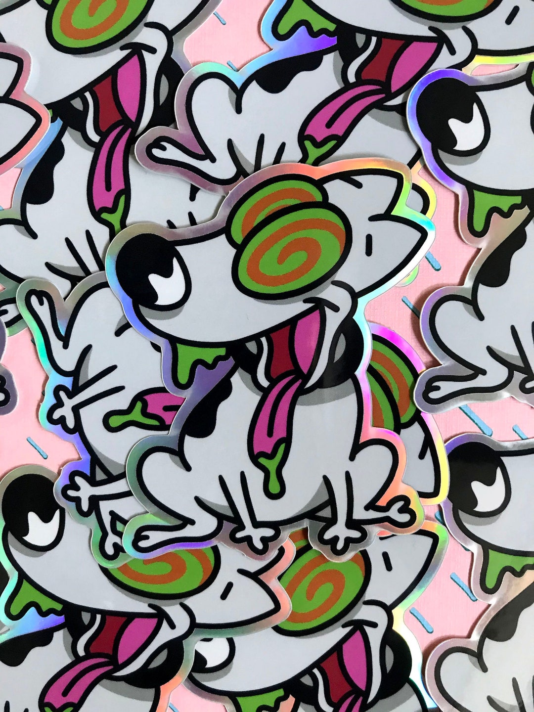 Dog Daze Holographic Sticker - Etsy