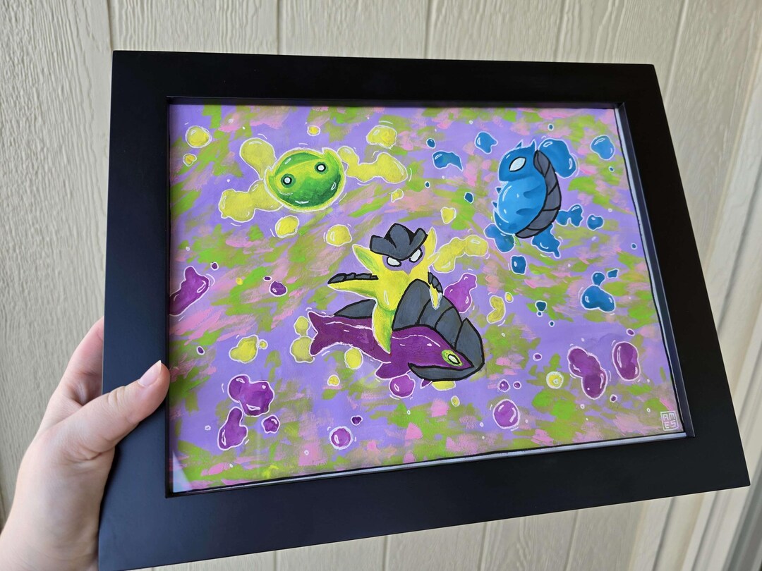 Gekko's Buddies | Valorant Fanart Painting | Wingman, Dizzy, Mosh, Thrash | Gouache 8x11 In. - Etsy