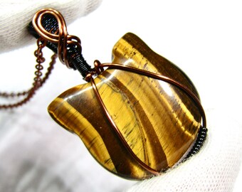 Wire Wrapped Cat Eye - Etsy