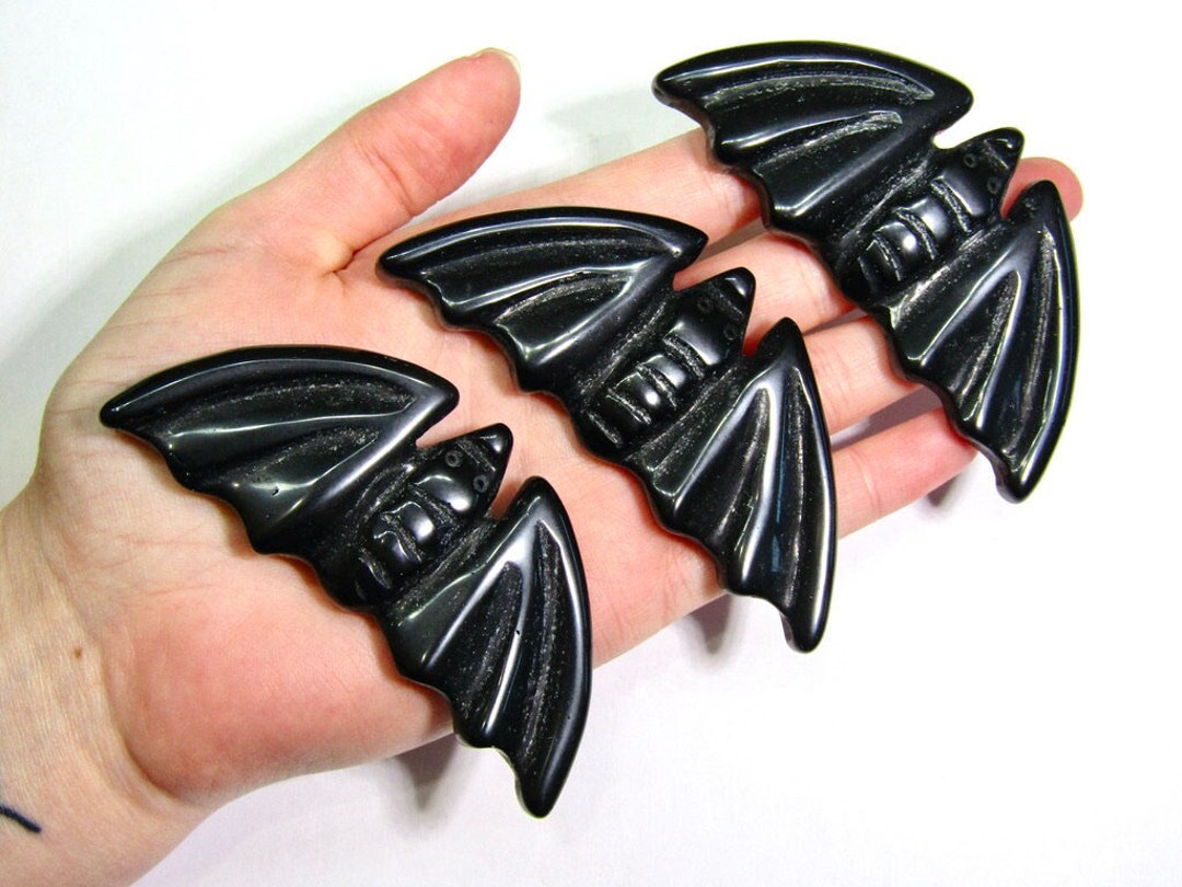Crystal Bat Carving Carved Crystal Bat Figurine Natural Crystal Bat ...